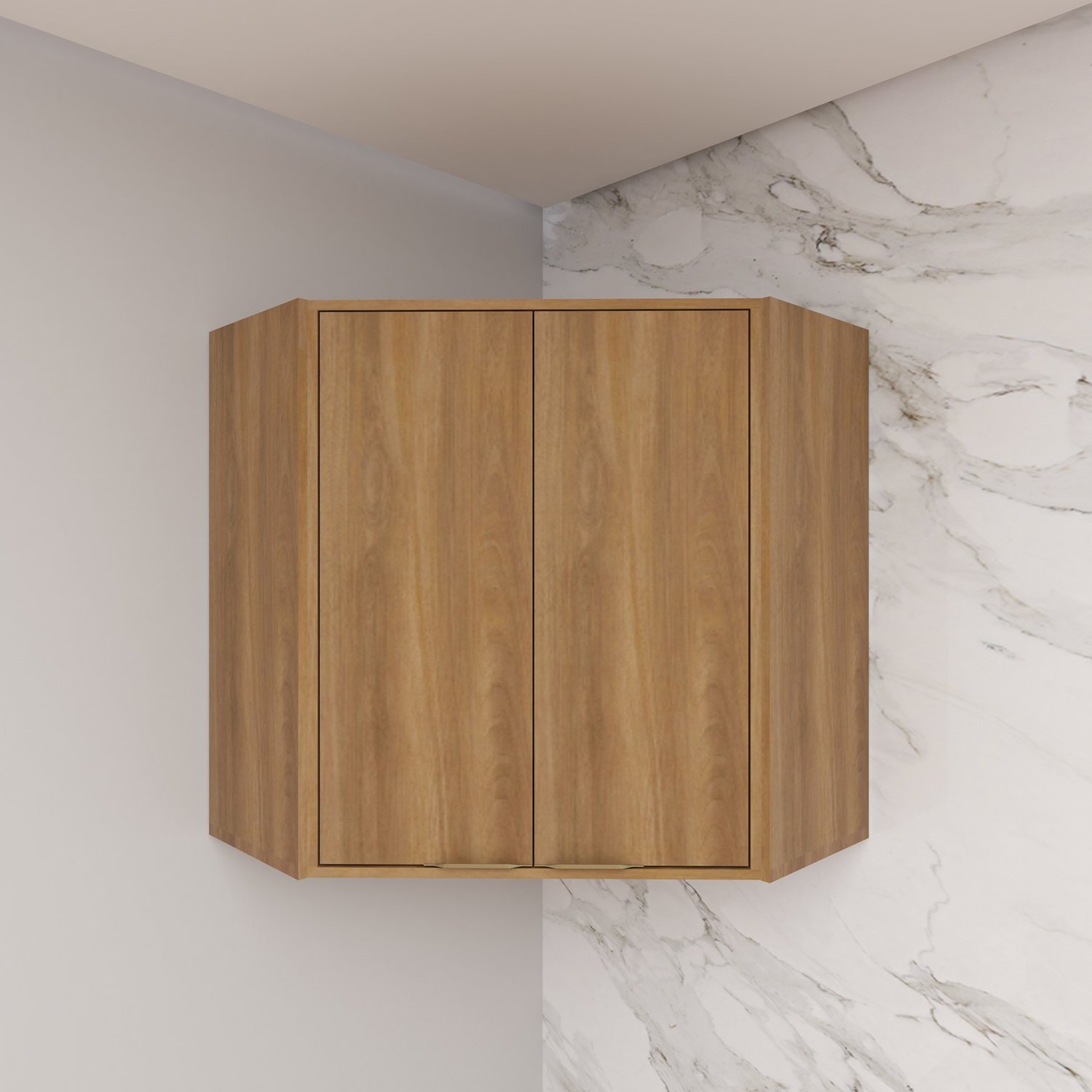 Armário Canto Oblíquo para Cozinha 2 Portas 70cm Lavínia Moveis Sul ...