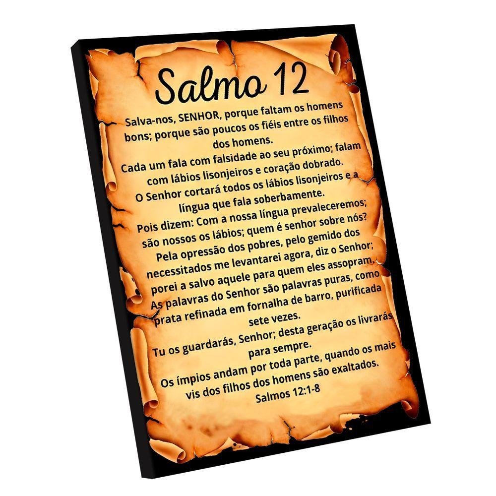 Quadro Salmo 12 Br Artes Madeiramadeira