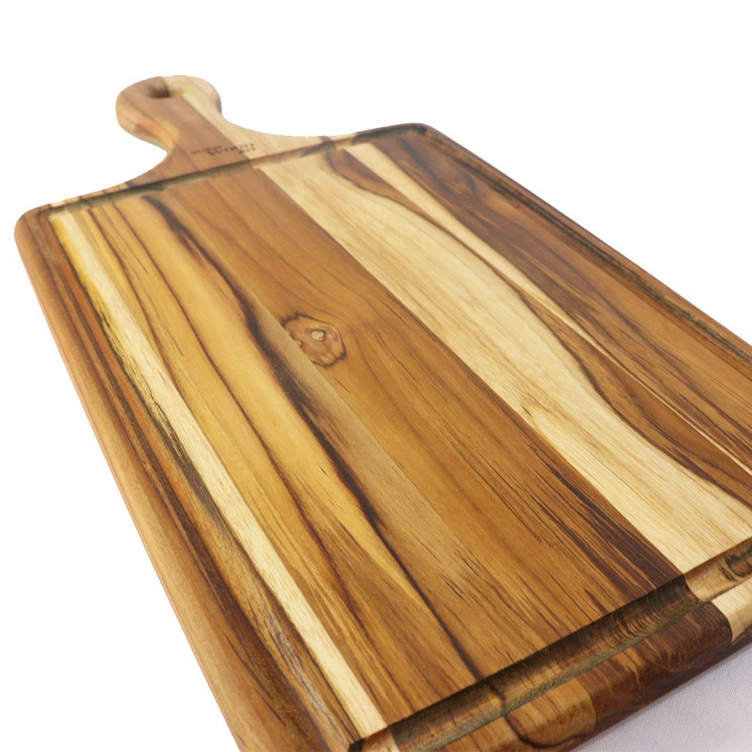 Tabua de Madeira Tratada - Formato Retangular c/ Cabo 45,5x21,5cm ...