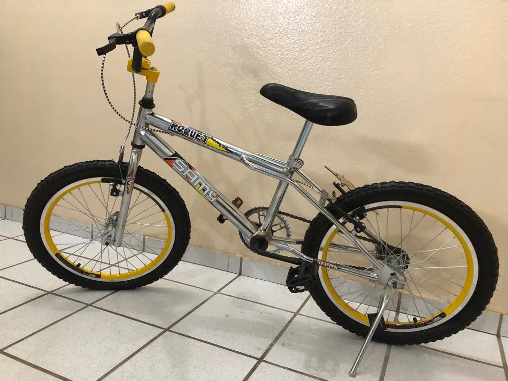 Bicicleta aro 20 - Bike Cromada Cross - Star Bike - Amarela ...