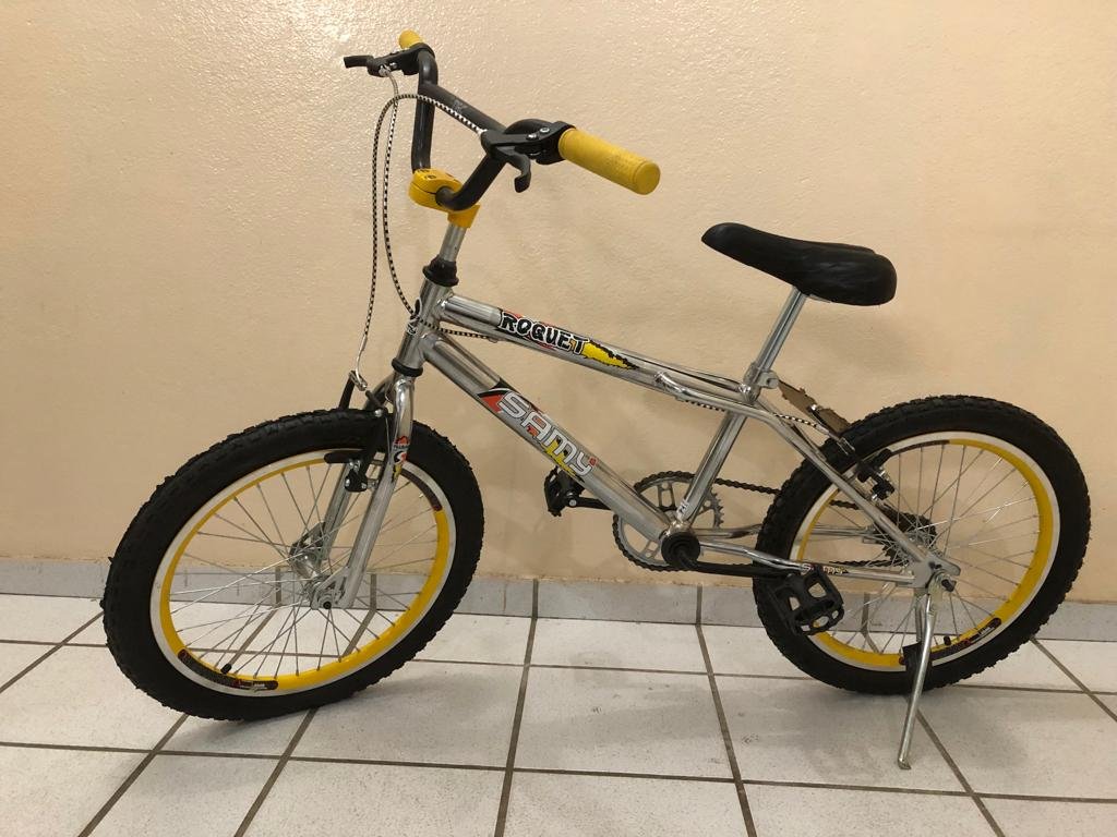 Bicicleta aro 20 - Bike Cromada Cross - Star Bike - Amarela ...
