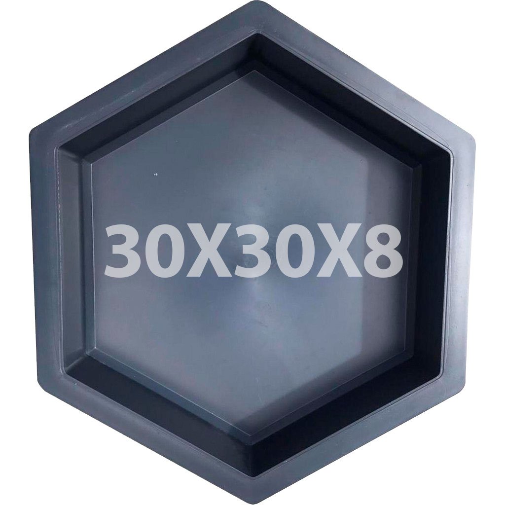 Forma Sextavada Lisa Para Piso Bloquete Calçada 2pcs 30x30x8 ...