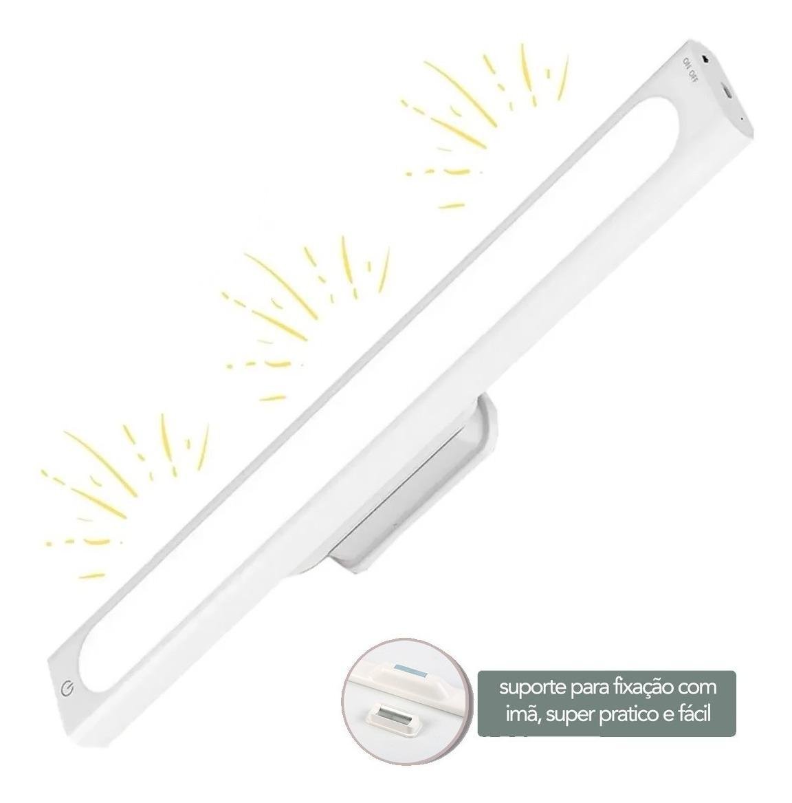Luminária Led Portátil 1200mah - Barra Spot Recarregável | MadeiraMadeira