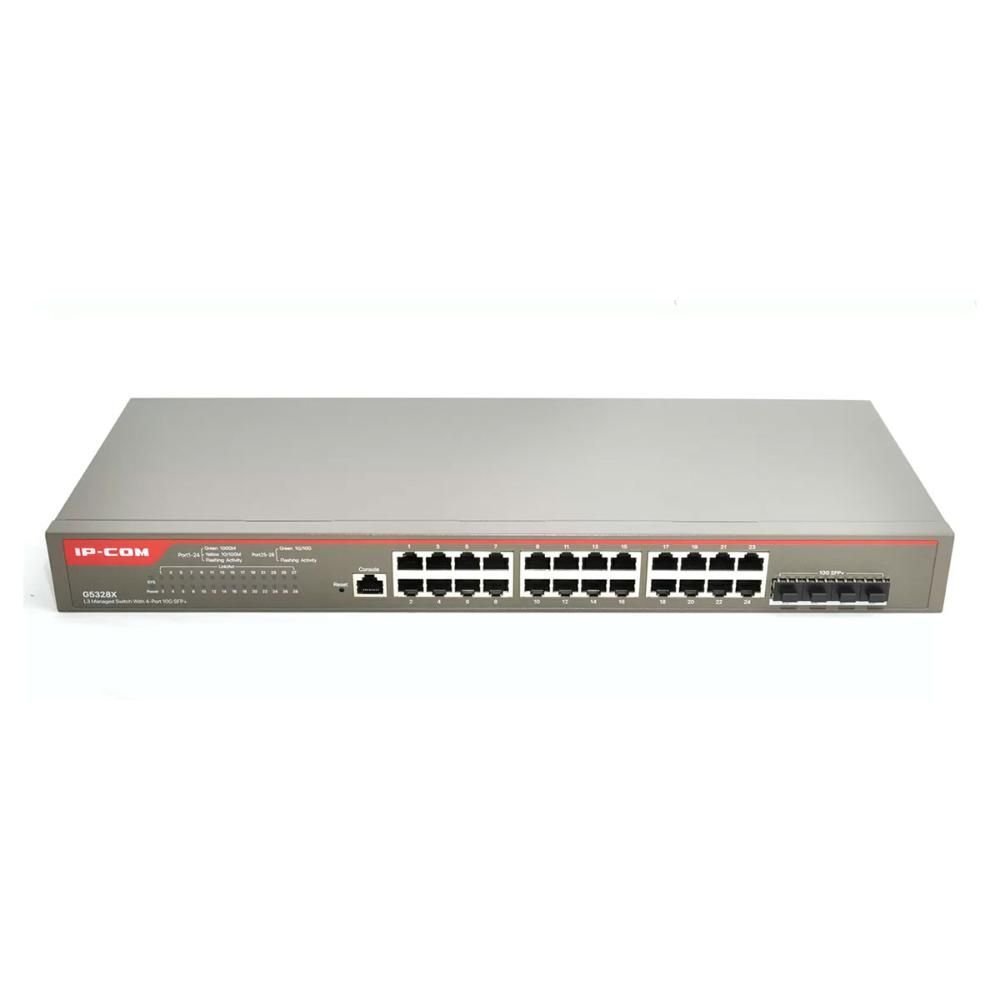 Switch 24 Portas Ip-com G5328x - Gigabit - 4 Portas Sfp+ - Gerenciável | MadeiraMadeira