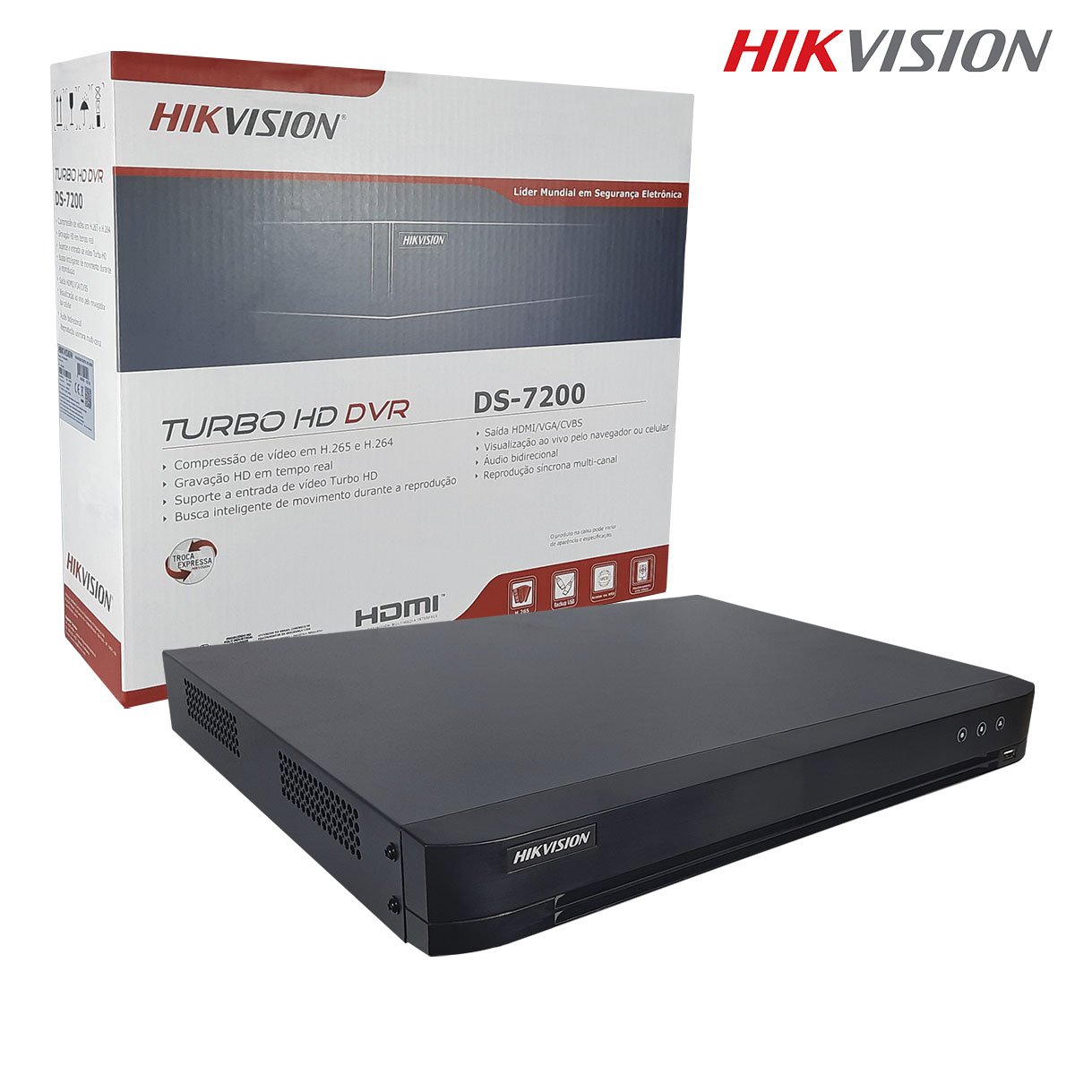 DVR Gravador Hikvision 32 Canais 1080 lite 5 em 1 | MadeiraMadeira