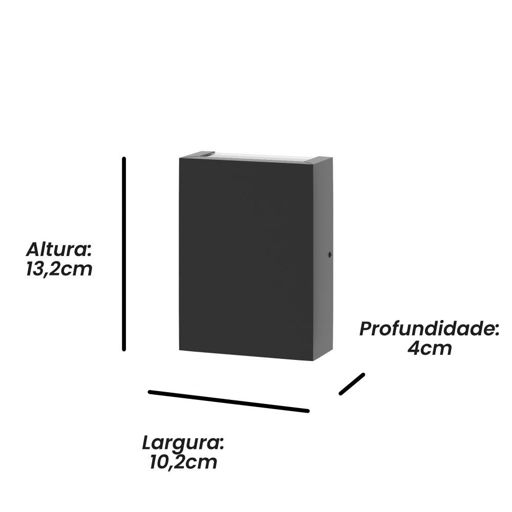 Kit 2 Arandelas de Parede Slim 1301 Branco com Focos - RPM Móveis ...