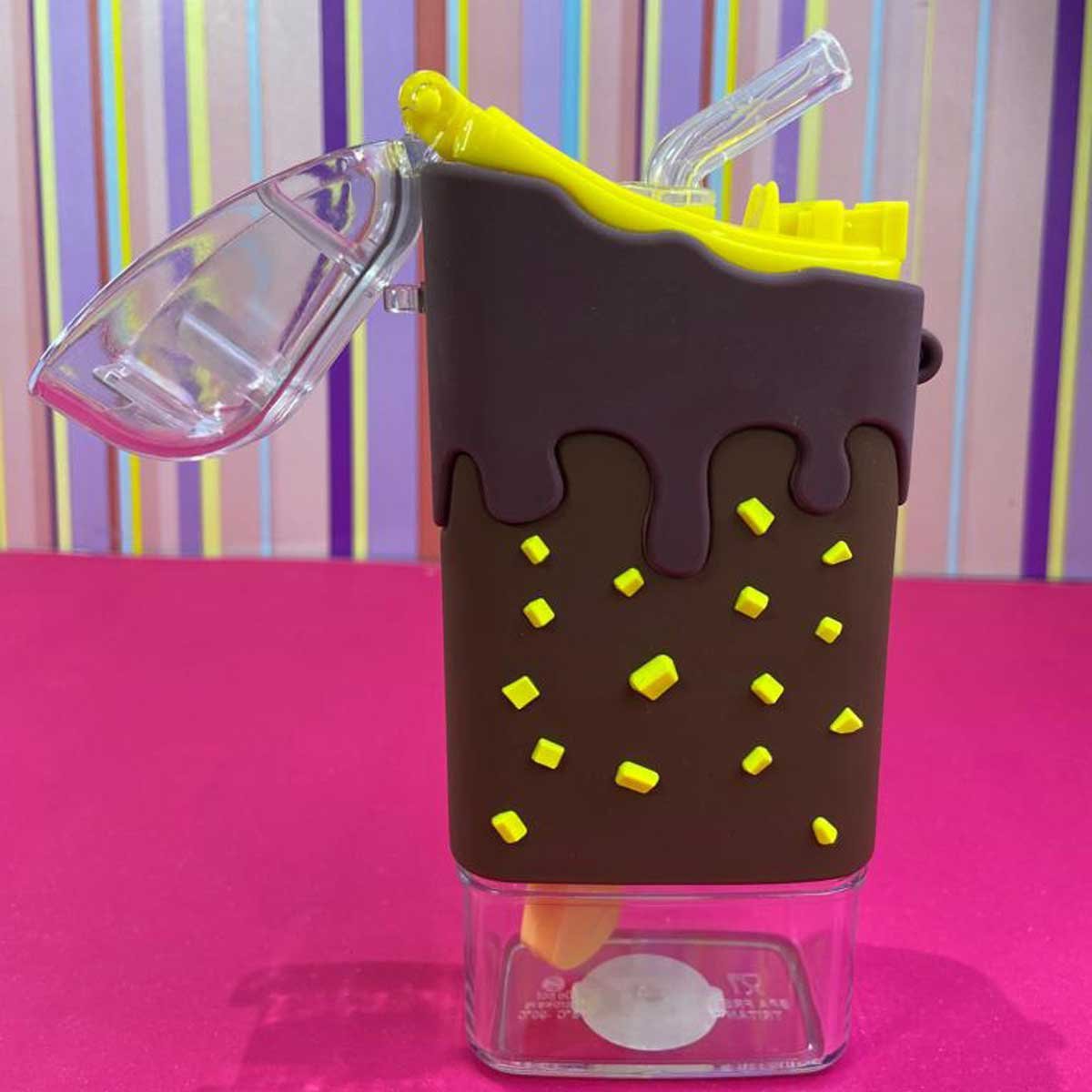Garrafa Suco Agua em formato de chocolate Kawaii | MadeiraMadeira