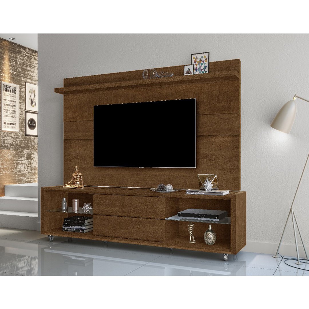 Rack Painel para Sala 1,80m Tv até 65 Polegadas Muse em Mdf 15mm ...