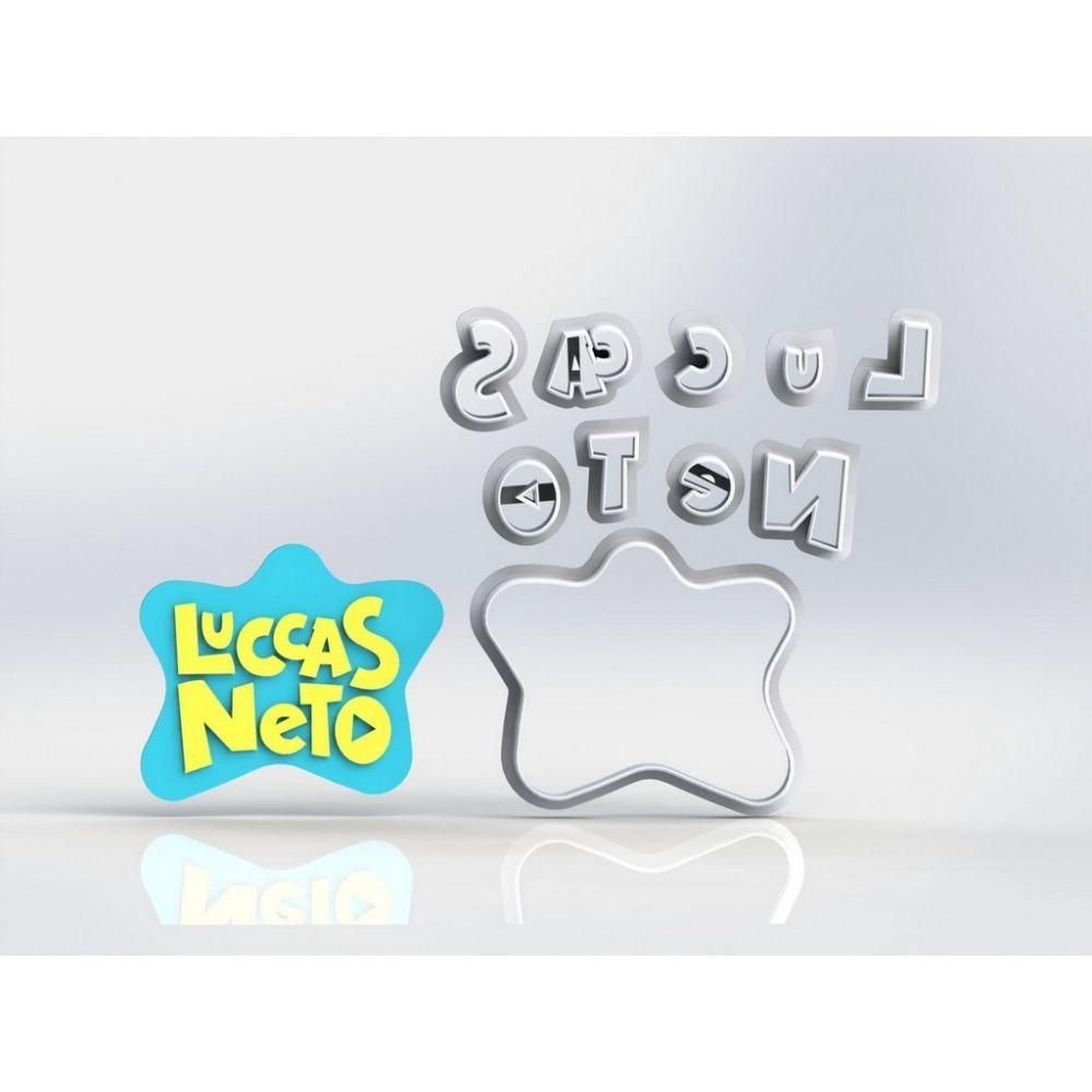Cortador Lucas Neto Logo Modular Tamanho 5cm | MadeiraMadeira