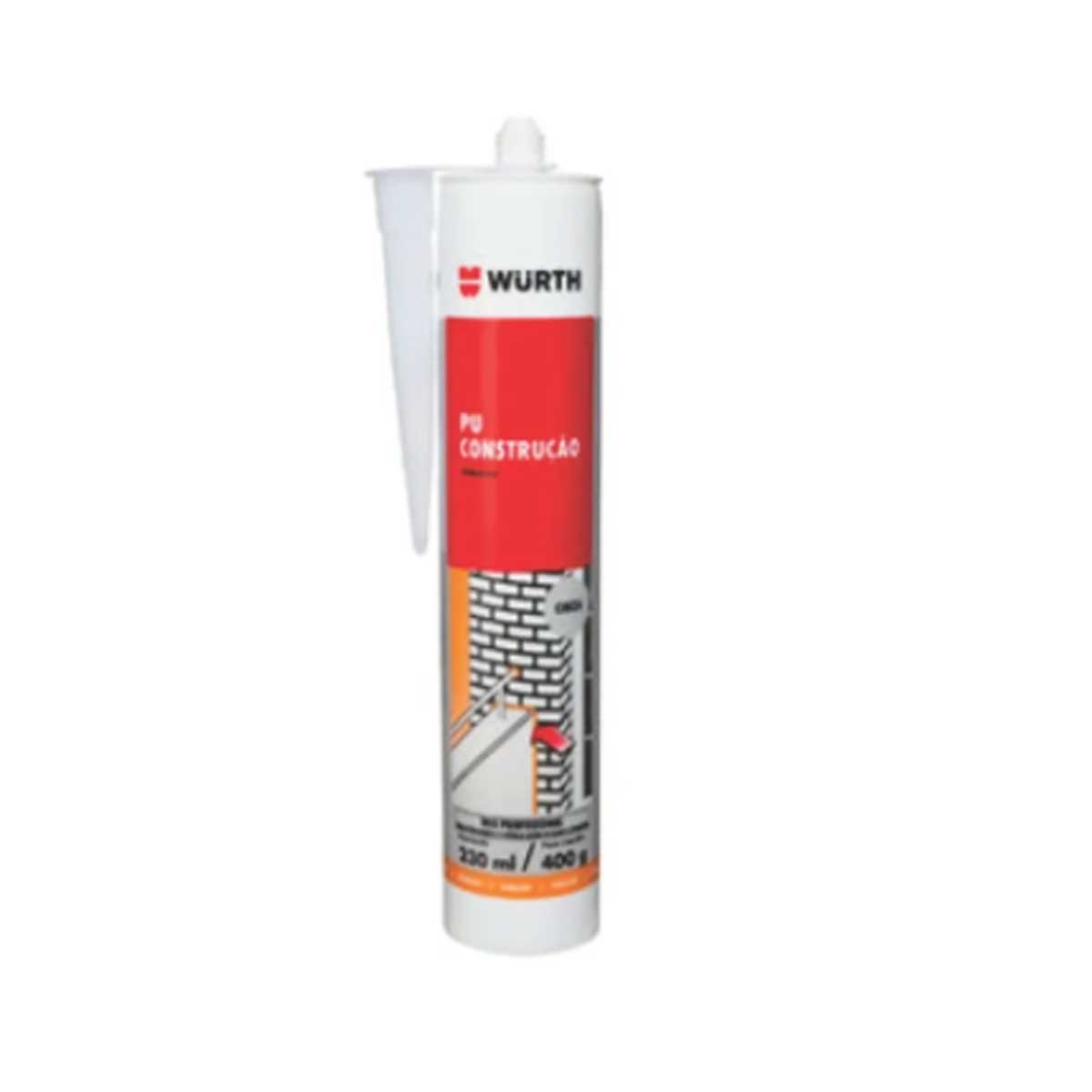 Pu Construção Wurth Cinza 400g | MadeiraMadeira