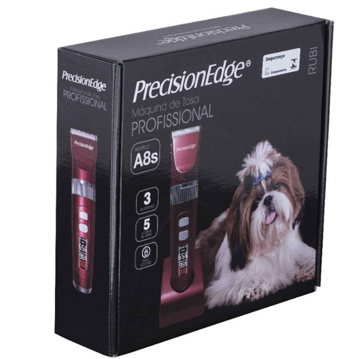 Máquina de Tosa Precision Edge A8s, Sem Fio, Bivolt, Rubi - Para Pet Shop Banho e Tosa ...