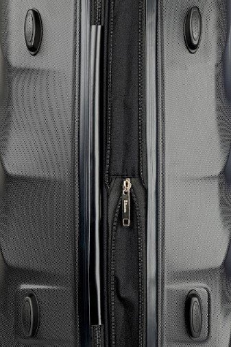 Mala Ika De Viagem Grande Giro 360º Em Abs Arrow Preta | MadeiraMadeira