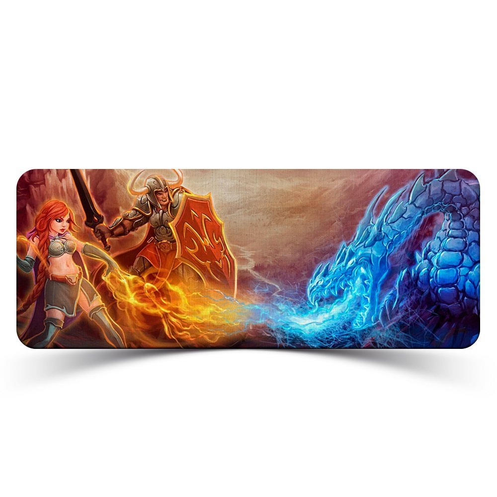 Mouse Pad Gamer Tibia Batalha Dragão Azul Império da Impressão 60cm x ...