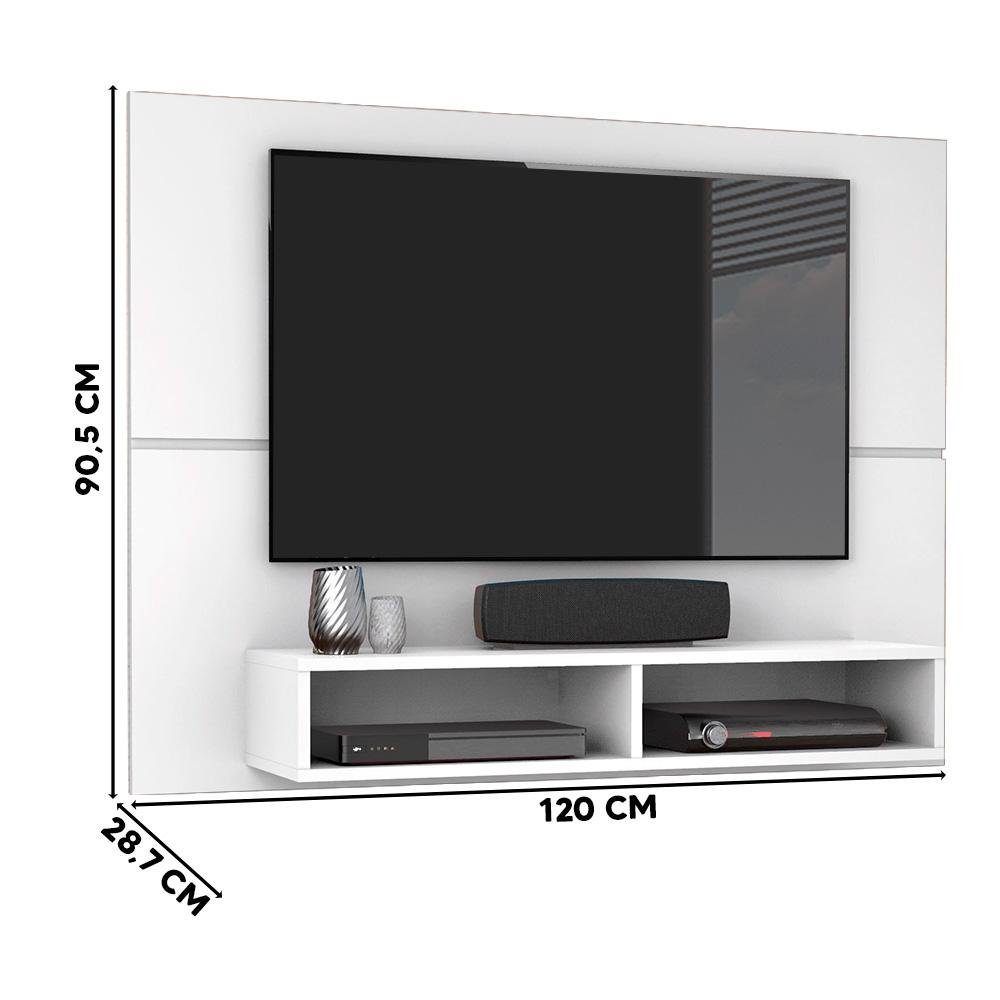 Painel De TV Para Sala Ou Quarto Até 49 Polegadas Branco Ártico New ...