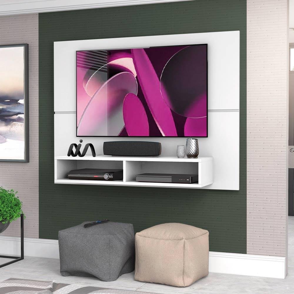 Painel De TV Para Sala Ou Quarto Até 49 Polegadas Branco Ártico New ...