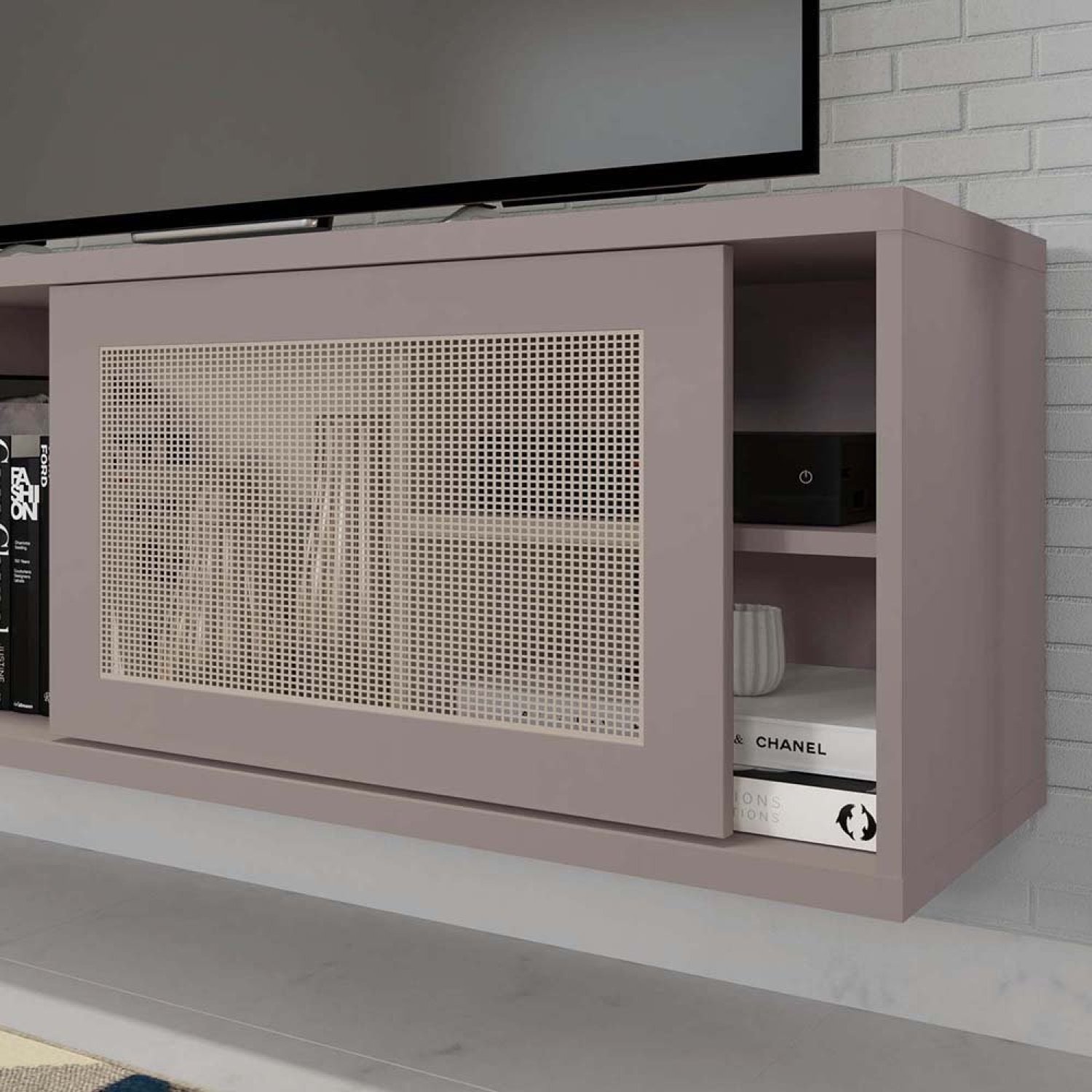 Rack Suspenso para TV até 55 Polegadas 136cm em BP Porta Telada ...