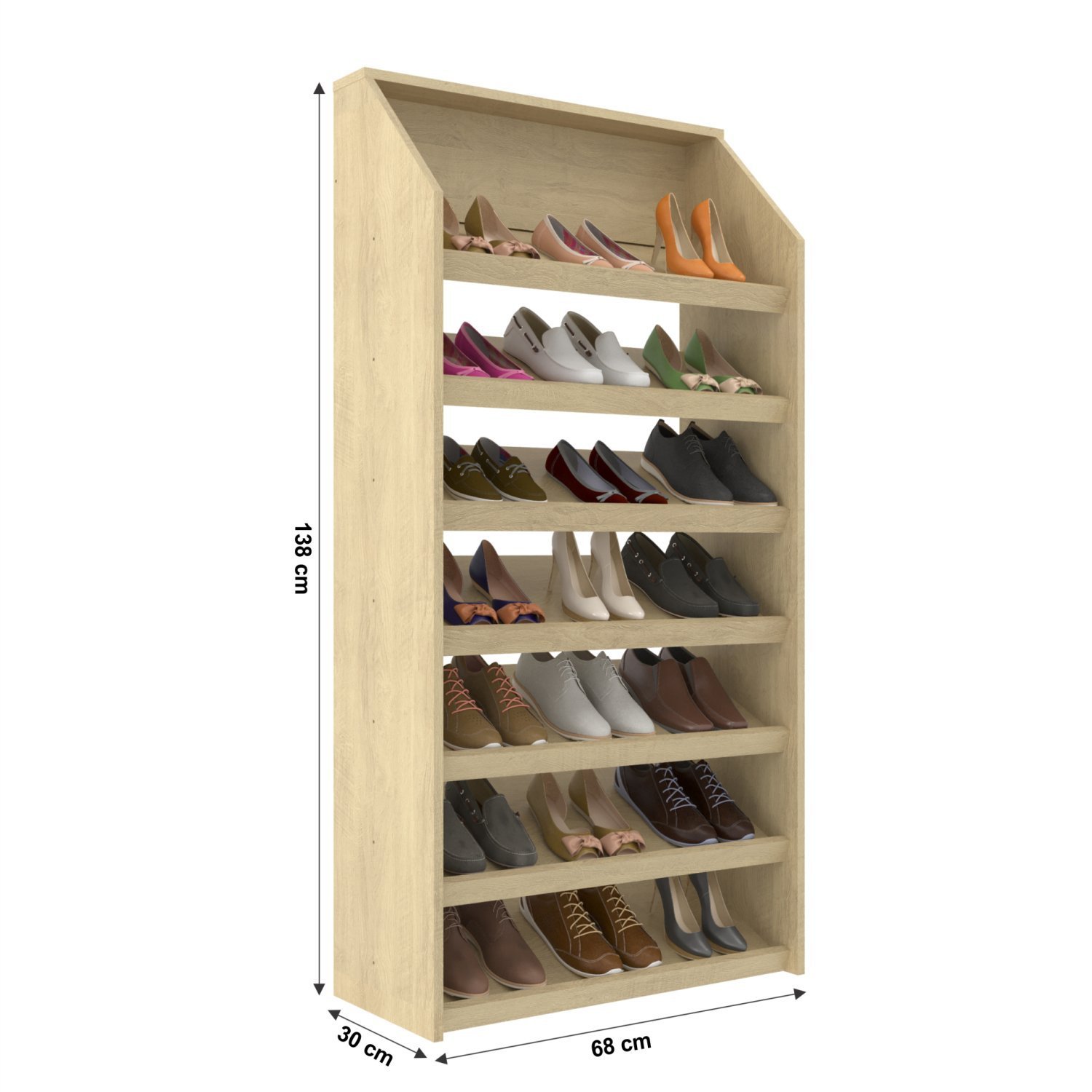 Sapateira 7 Prateleiras Ravenna Yescasa | MadeiraMadeira