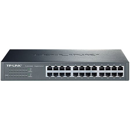 Switch Gigabit 24 Portas 10/100/1000 Mesa ou Montavel em Rack Nao ...