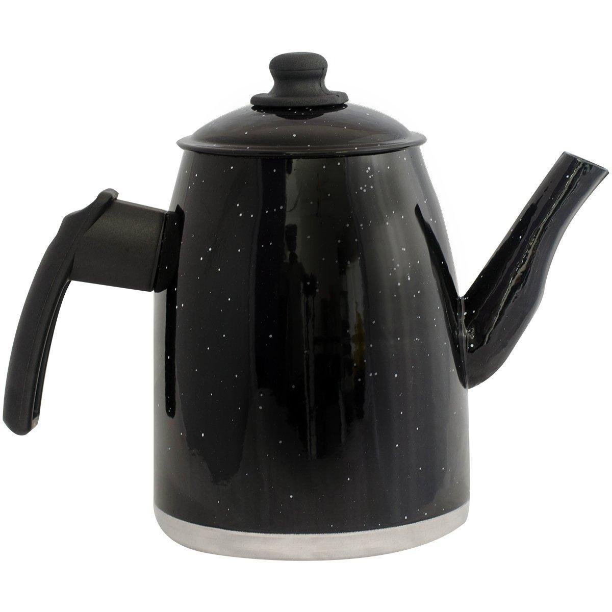 Bule Preto Resistente Gulê Em Alumínio 1,85 Litros | MadeiraMadeira