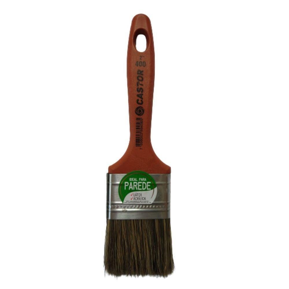 Trincha Castor Pratica 400 - 2 Cerda Gris | MadeiraMadeira