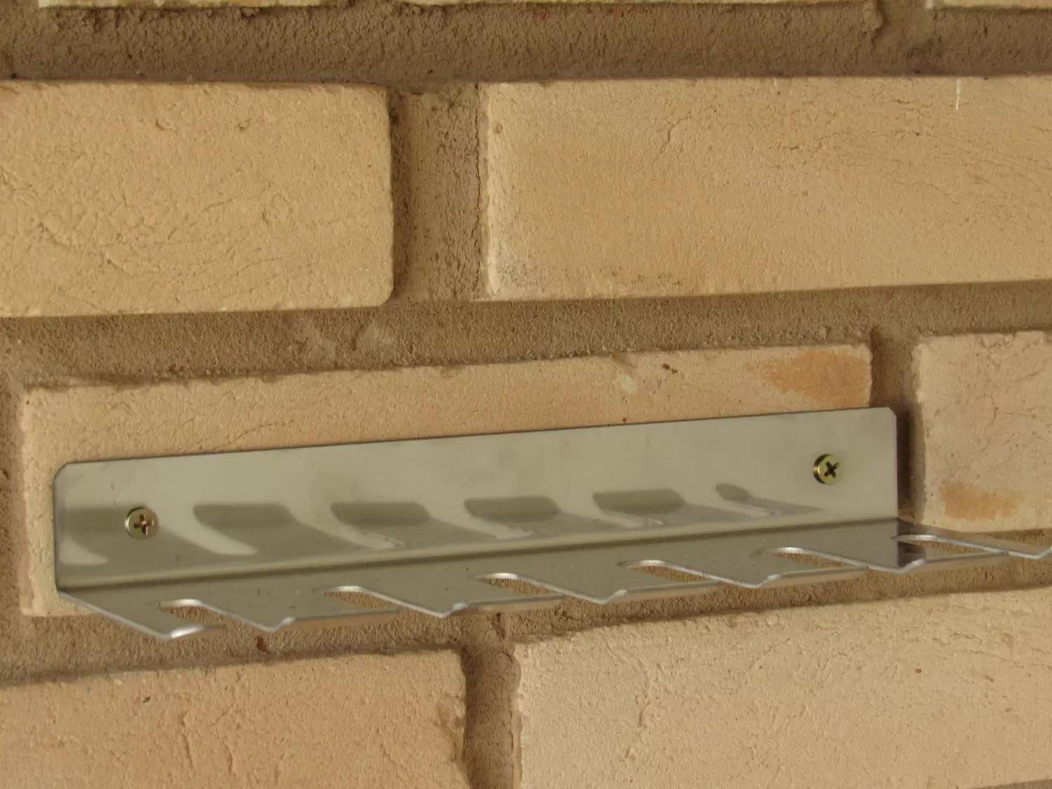 Porta Espeto De Parede Inox Para 6 Espetos Churrasqueira | MadeiraMadeira