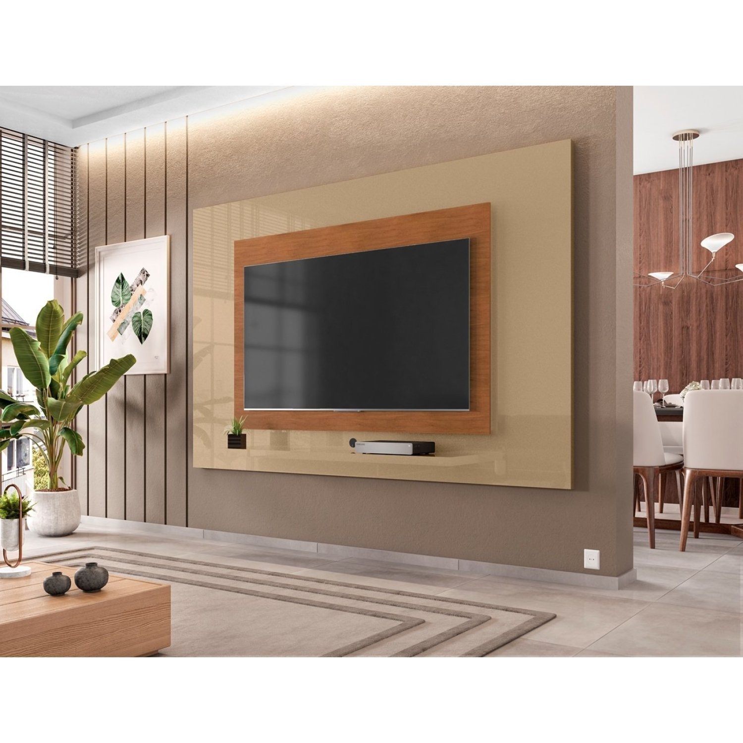Painel para TV até 60 Polegadas 220cm Eros Casa D | MadeiraMadeira