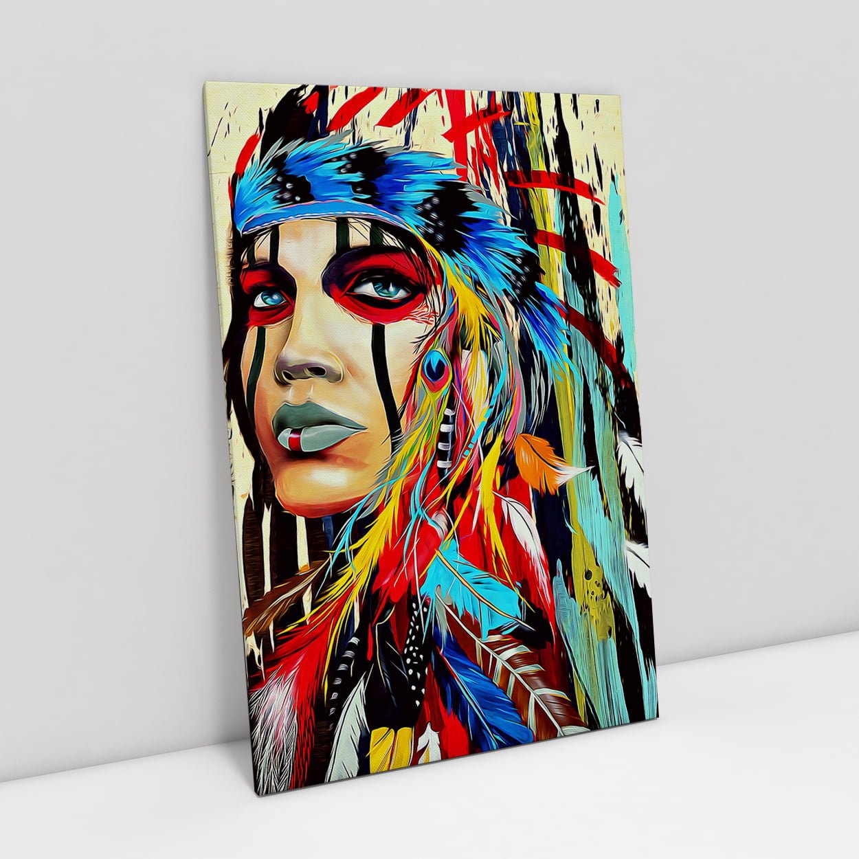 Quadro Decorativo Índia Apache - 1 Tela | MadeiraMadeira