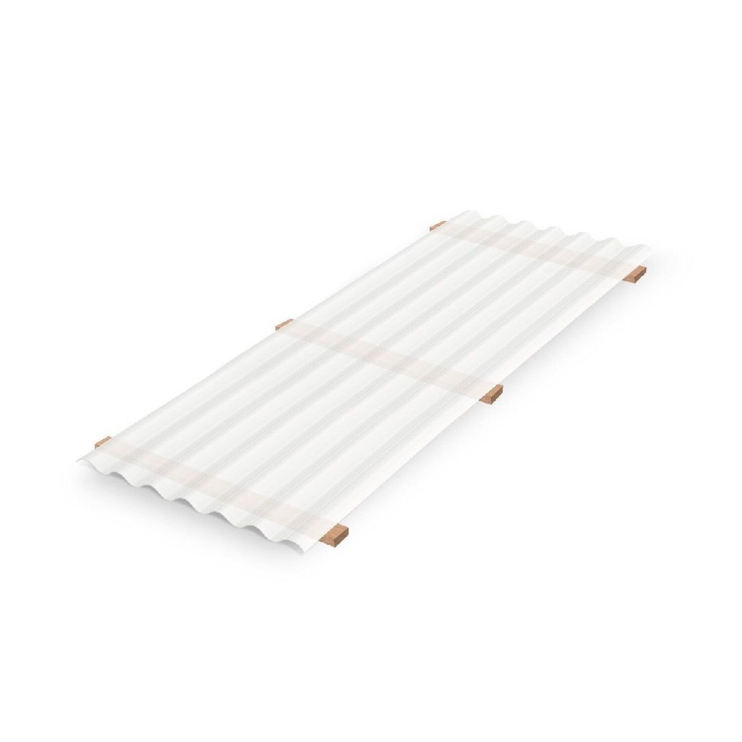Telha Translucida Plan Compatível Pvc 242x88cm Lux Telhas | MadeiraMadeira