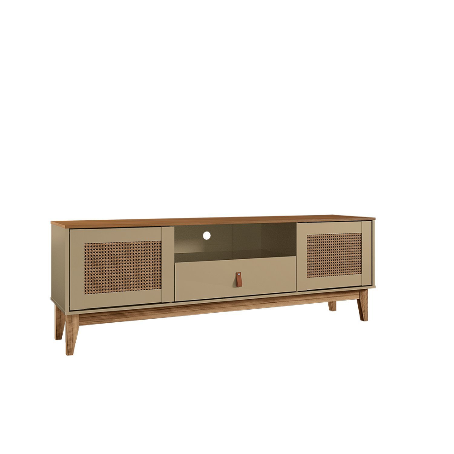 Rack para TV até 60 Polegadas 160cm 2 Portas 1 Gaveta Esmeralda ...