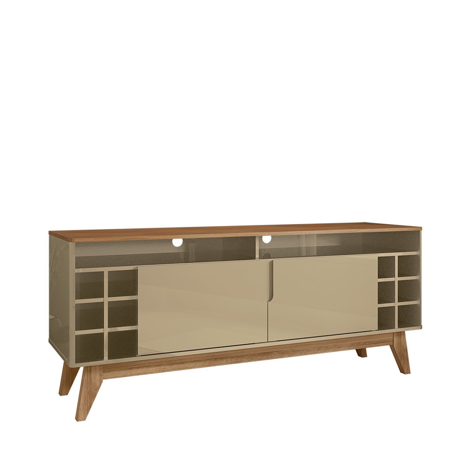 Rack para TV até 60 Polegadas 2 Portas 135cm Wine Versátile Casa D ...