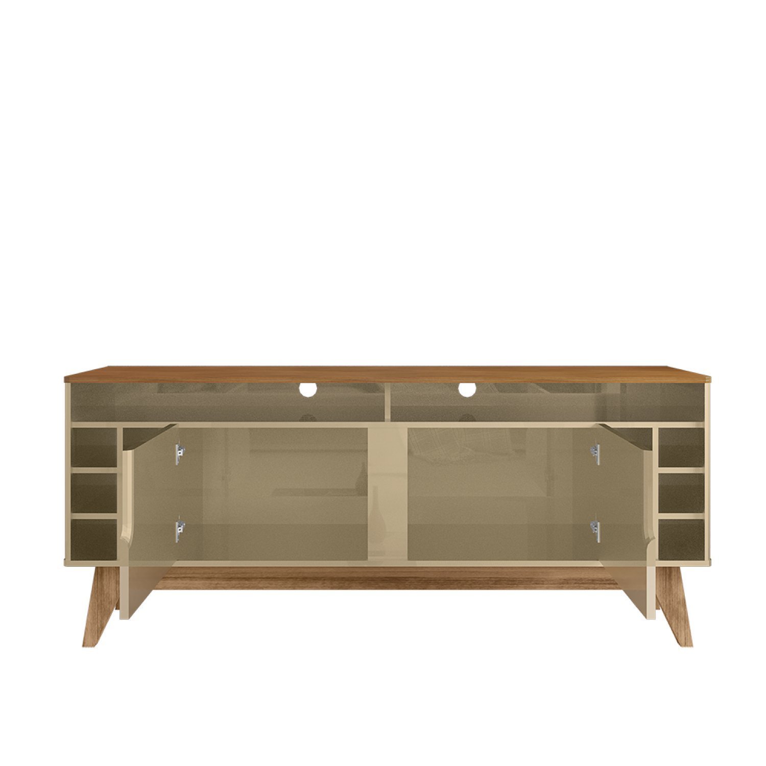 Rack para TV até 60 Polegadas 2 Portas 135cm Wine Versátile Casa D ...