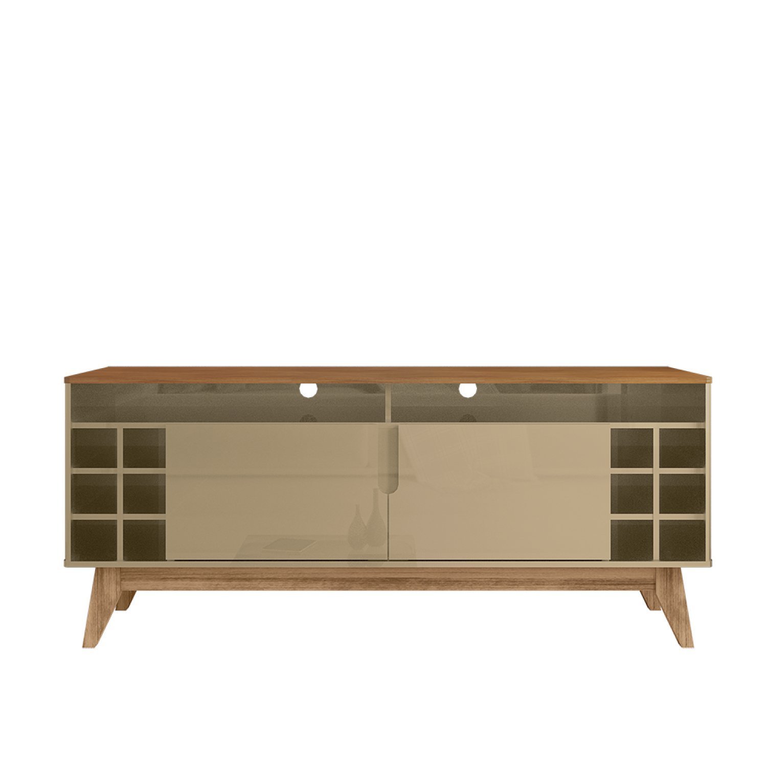 Rack para TV até 60 Polegadas 2 Portas 135cm Wine Versátile Casa D ...