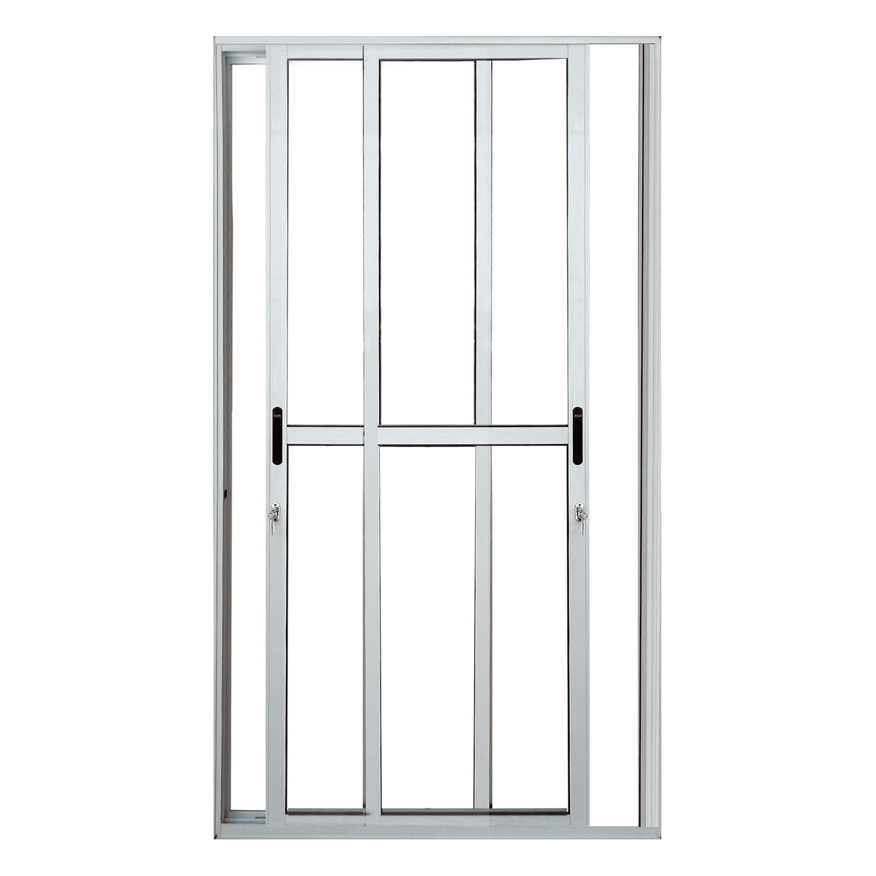 PORTA BALCÃO 2 FOLHAS ALUMÍNIO BRANCO - LUX 2,10x1,50 m ESQUERDO ...