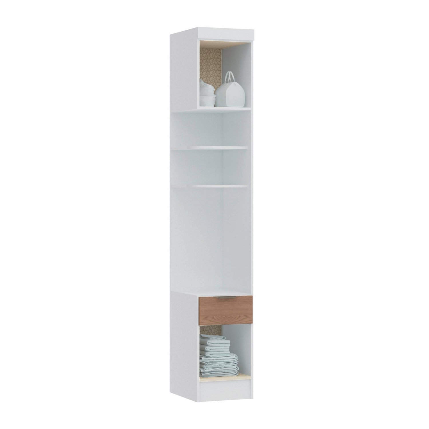 Módulo Mesa de Cabeceira 2 Portas 1 Gaveta Infinity Móveis Castro ...