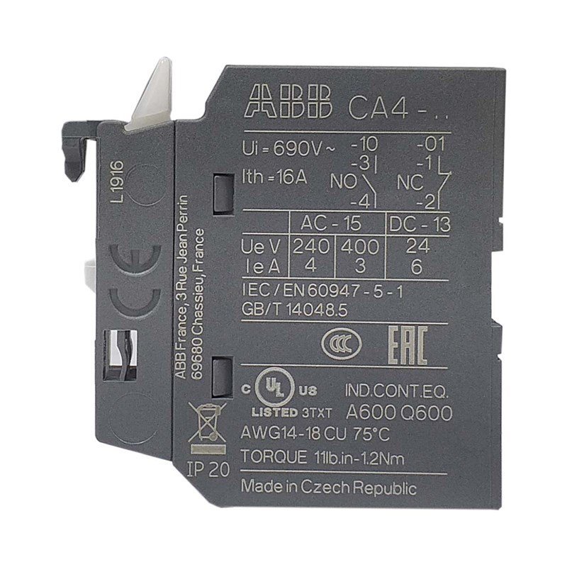 Contato Auxiliar | 1NF 24...690V | CA4-01 | ABB | MadeiraMadeira