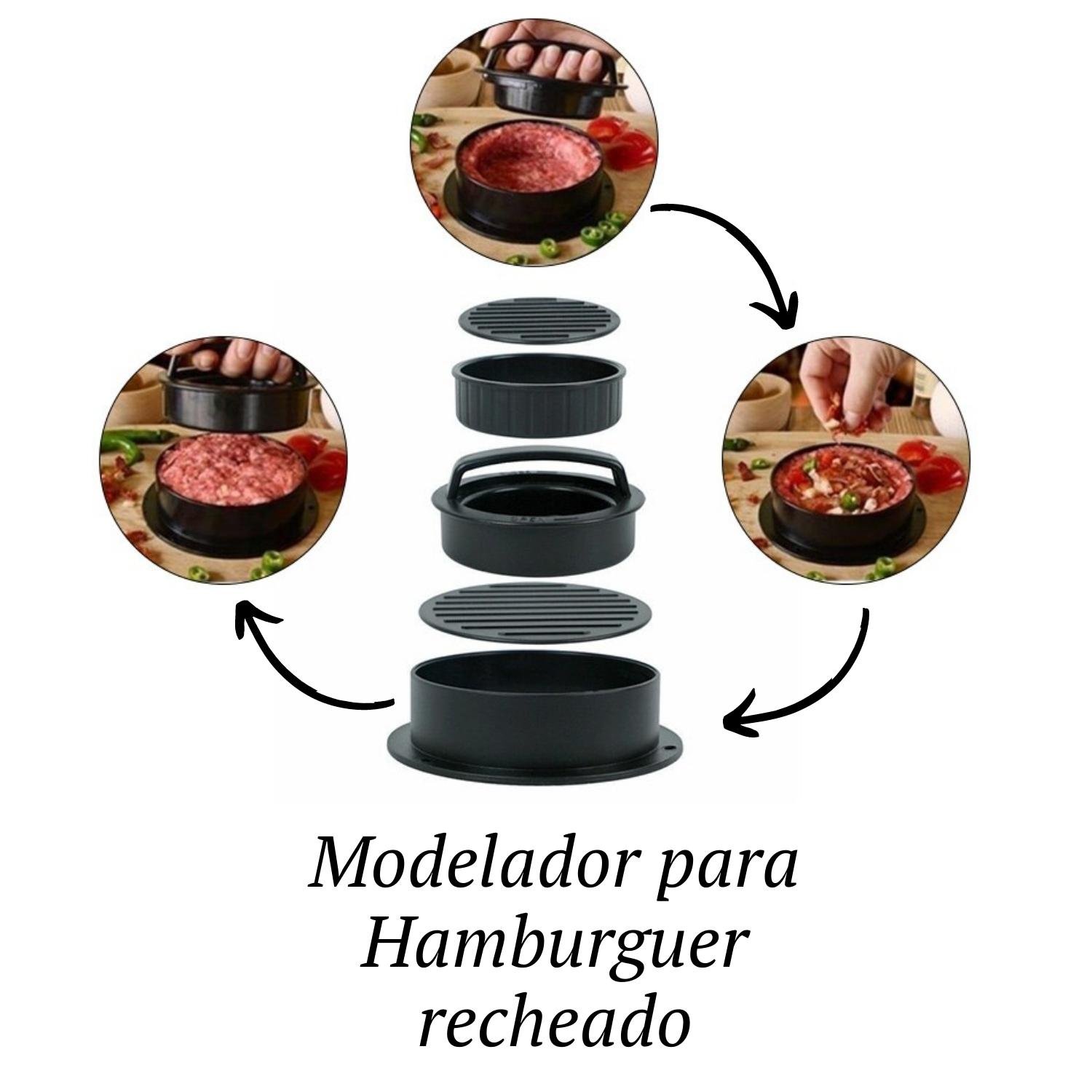 Forma Modelador Para Hambúrguer Artesanal Pequenos E Grandes ...