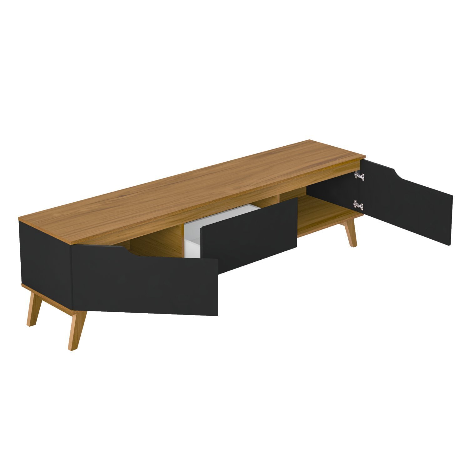 Rack para TV até 75 Polegadas 180cm 2 Portas 1 Gaveta Liverpool Yescasa ...