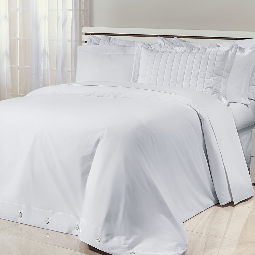 Capa De Edredom Queen Duvet Glass 200 Fios 100% Algodão Branco ...