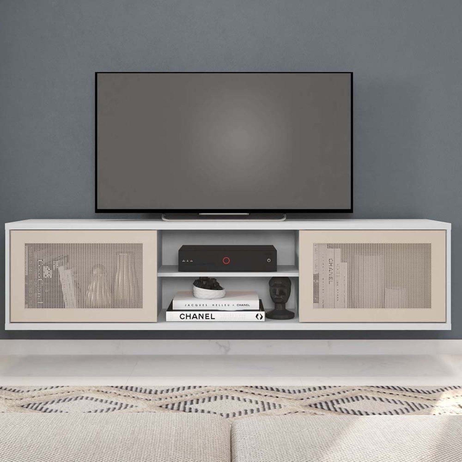 Rack Suspenso para TV até 72 Polegadas 180cm em BP Porta Telada ...