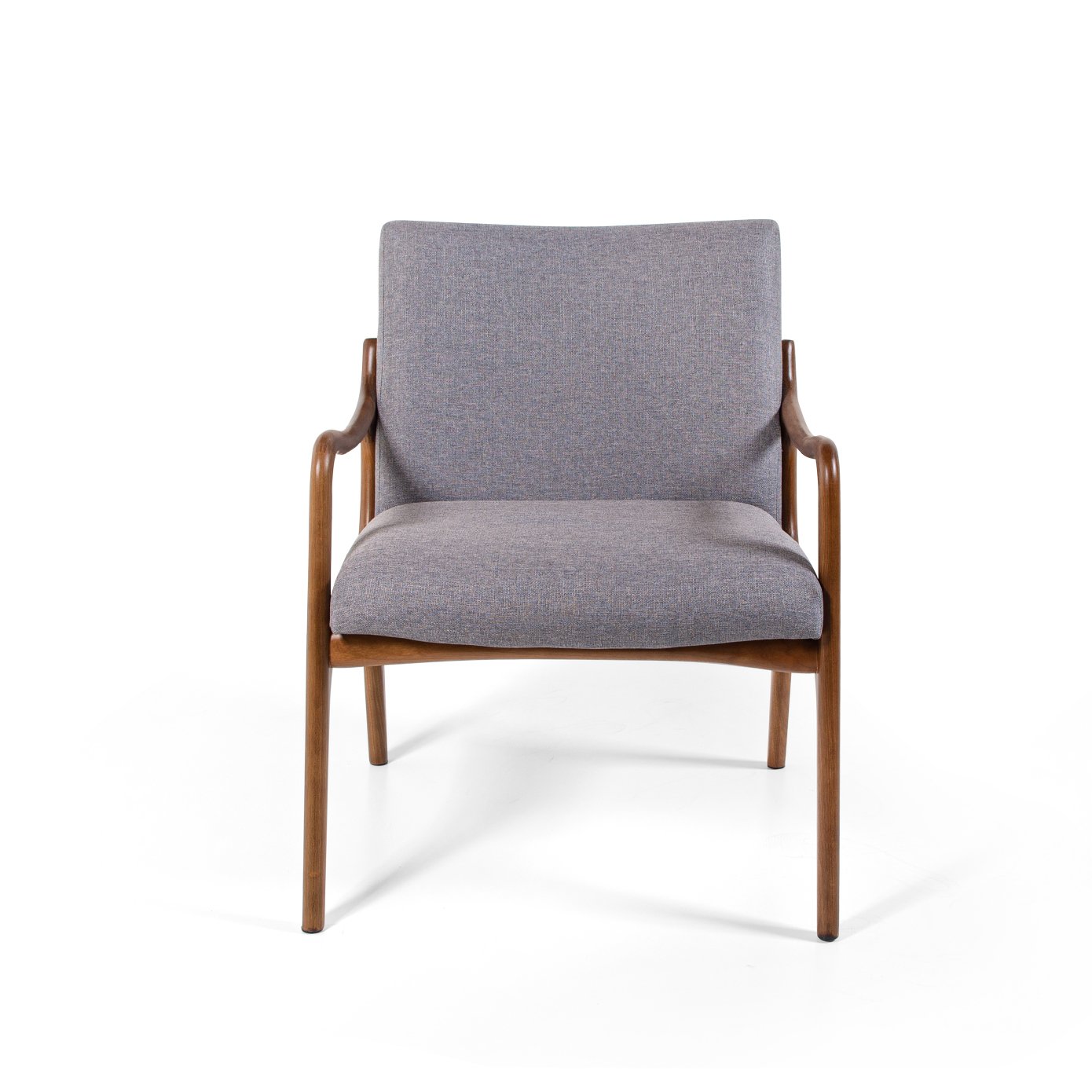 Poltrona Decorativa Estofada para Sala Garbo Cinza Escuro – Straub Web ...