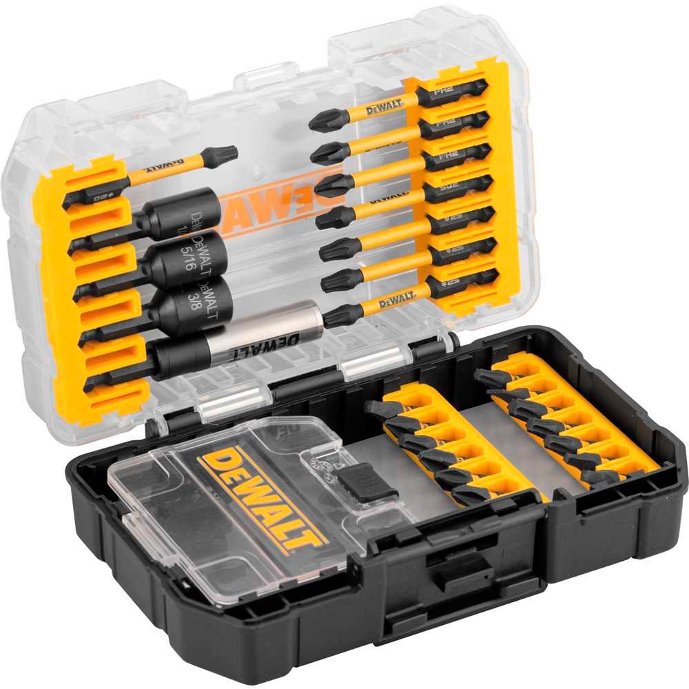 Kit Jogo de Bits e Soquetes de Impacto Dewalt Dwangft26set Flextorq 26 ...