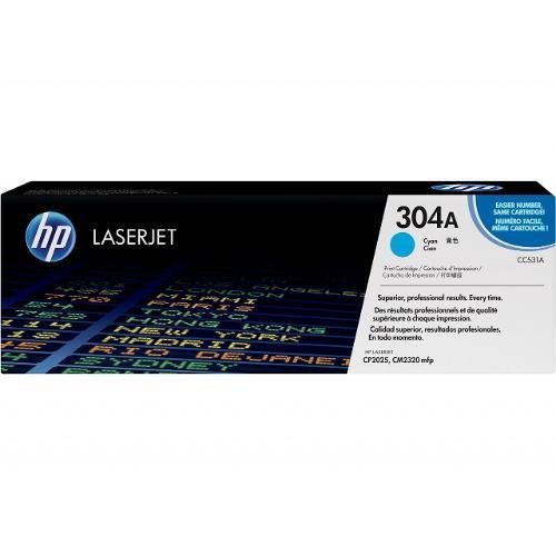 Toner HP CC531A 304A Ciano Original | MadeiraMadeira