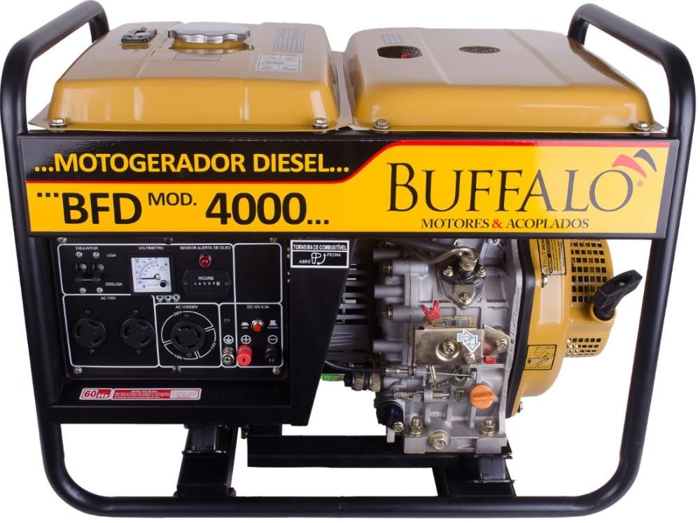 Motogerador Diesel Buffalo 7CV Monofásico 115/230V Partida Manual 70732 ...