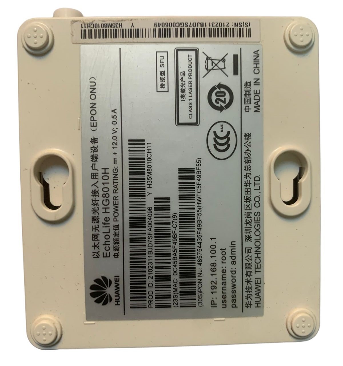 10 Modem Huawei EchoLife HG8010h Epon Onu LOTE VITRINE | MadeiraMadeira