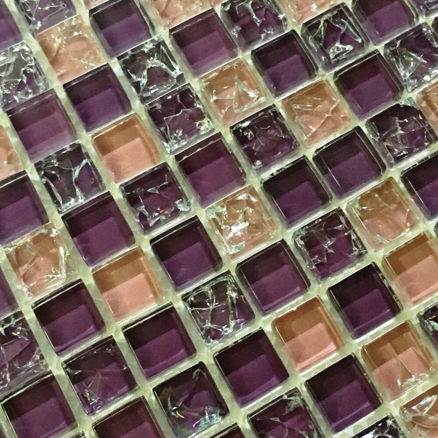 Pastilha de Vidro Craquelada 30cmx30cm La Bella Griffe | MadeiraMadeira