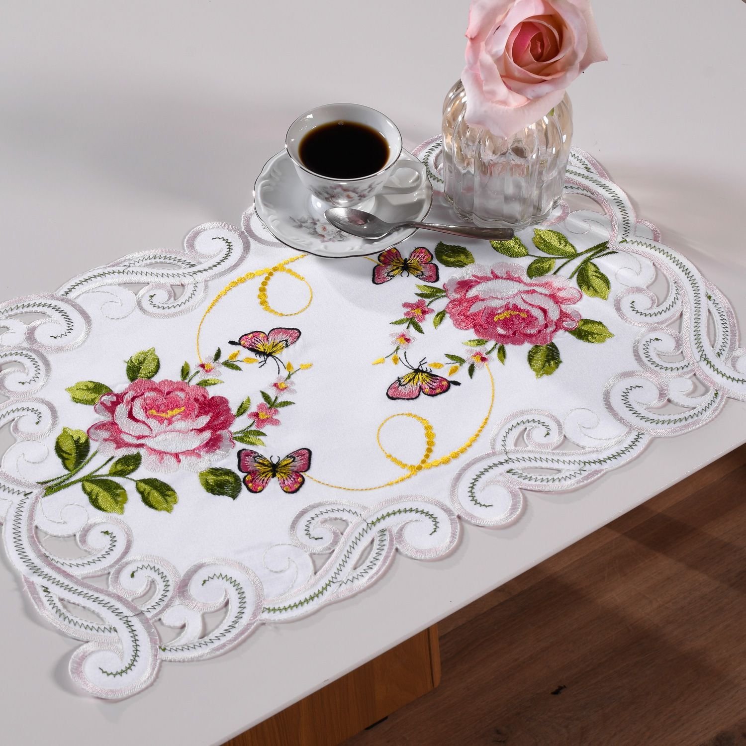 Americano Bordado Inglês 30x45 Tecido Acetinado Tessi Veneza ...