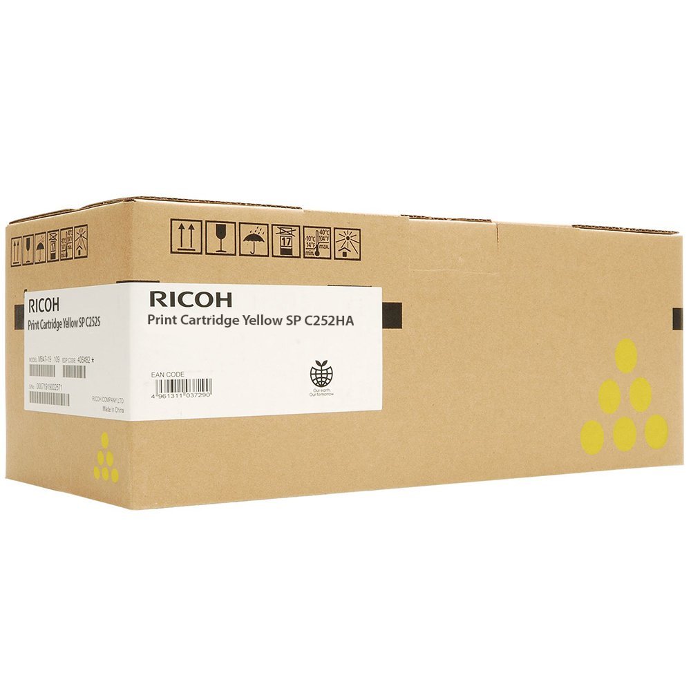 Toner Original Ricoh SP C252HA Yellow Ricoh Afício SP C252dn | MadeiraMadeira