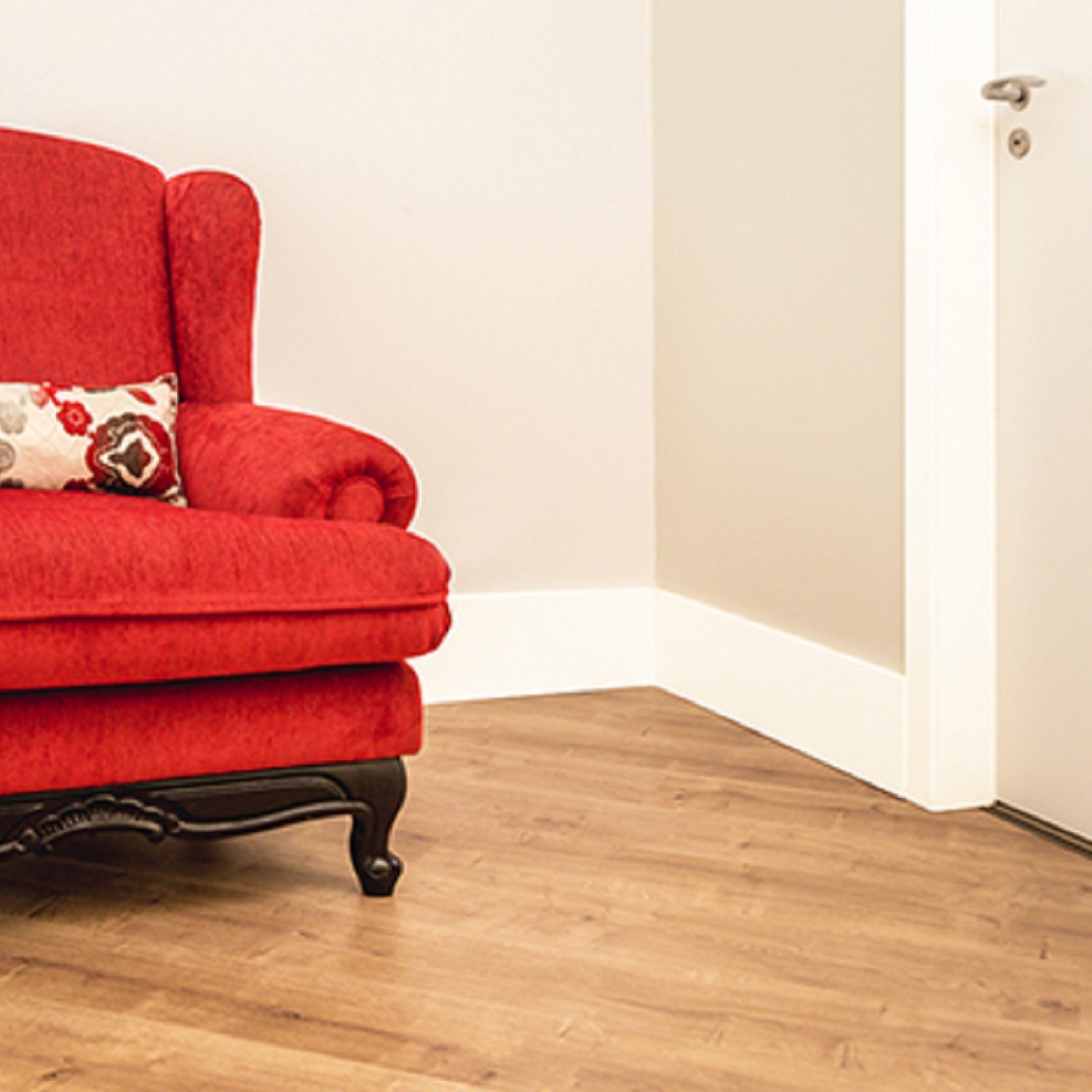 Rodapé de MDF Ultra 10cm x 15mm x 2.40m Premium Liso Casablanca ...