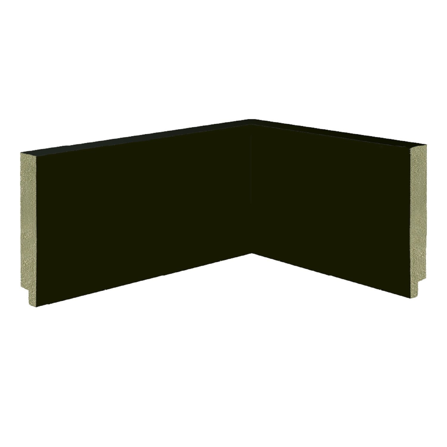 Rodapé de MDF Ultra 10cm x 15mm x 2.40m Premium Liso Casablanca ...