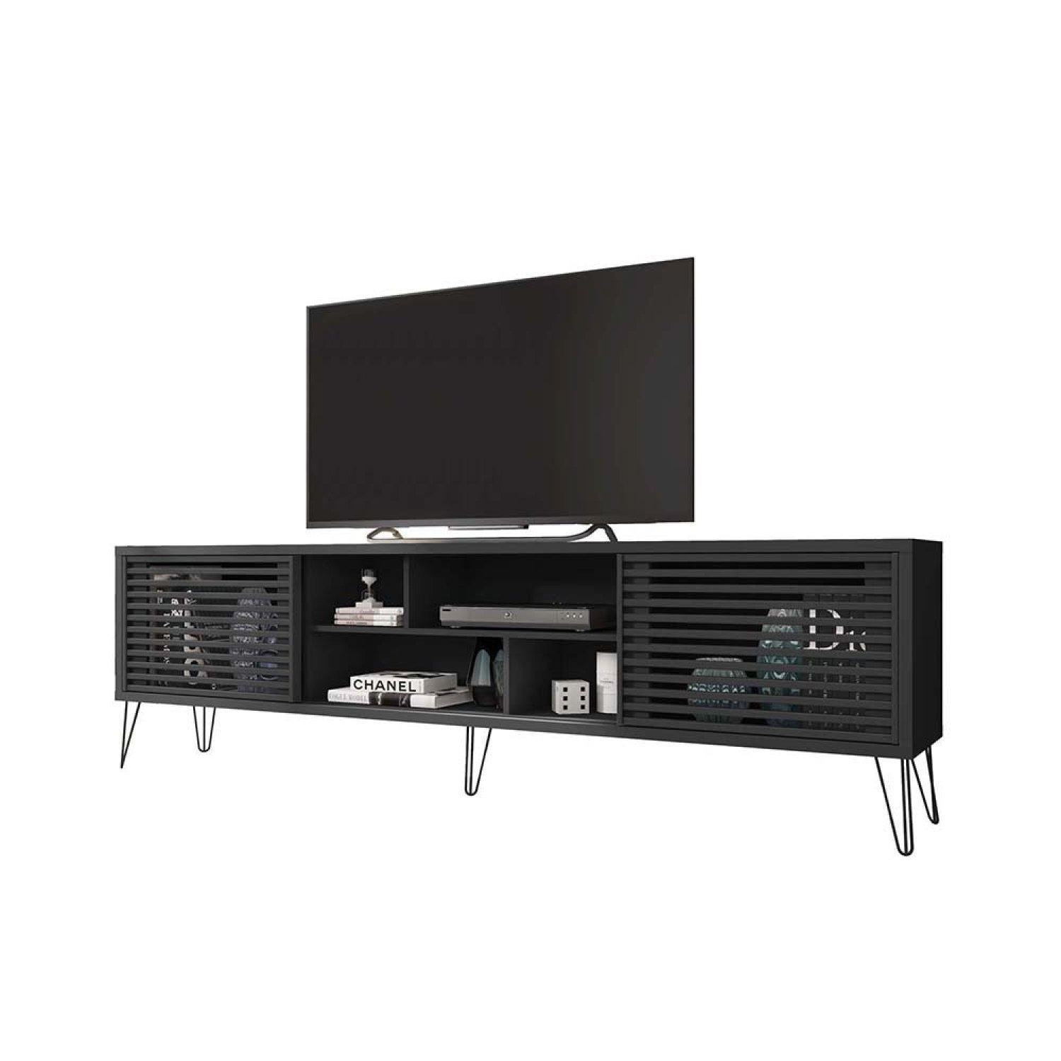 Rack para TV até 75 Polegadas Industrial Retrô 220cm em BP Porta Pier ...